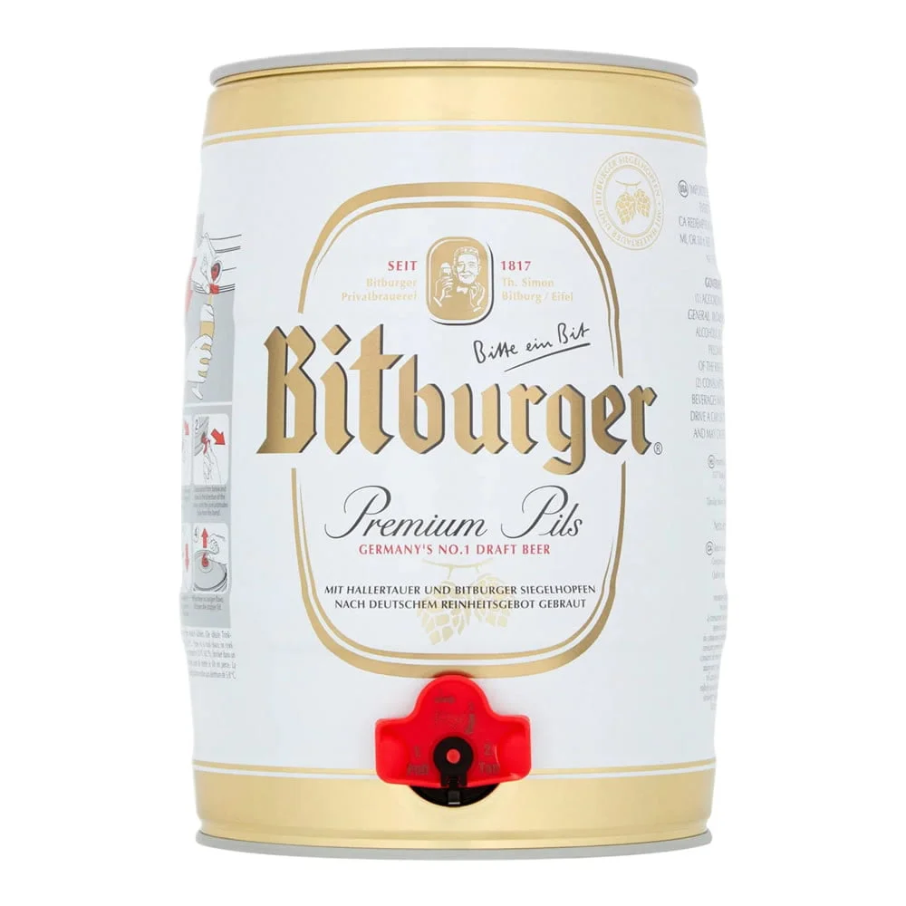 Cerveza Bitburger Premium Pils Mini Keg • Cervexxa